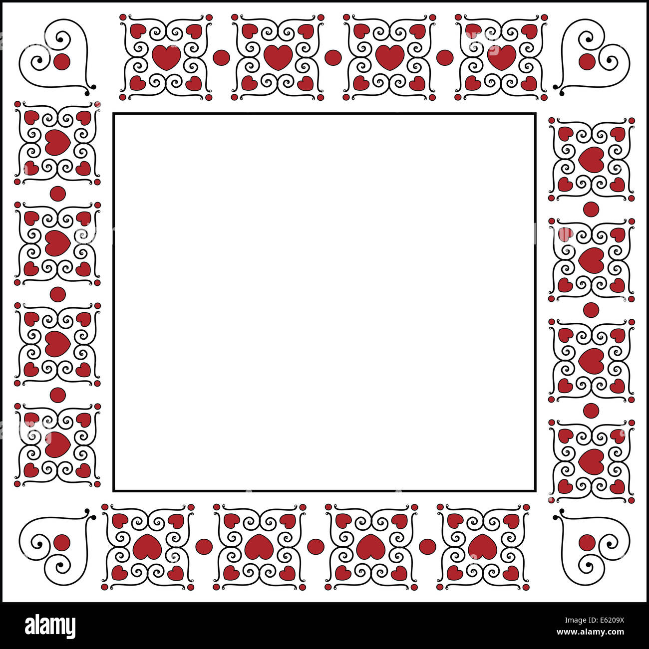 Black curly border hi-res stock photography and images - Alamy