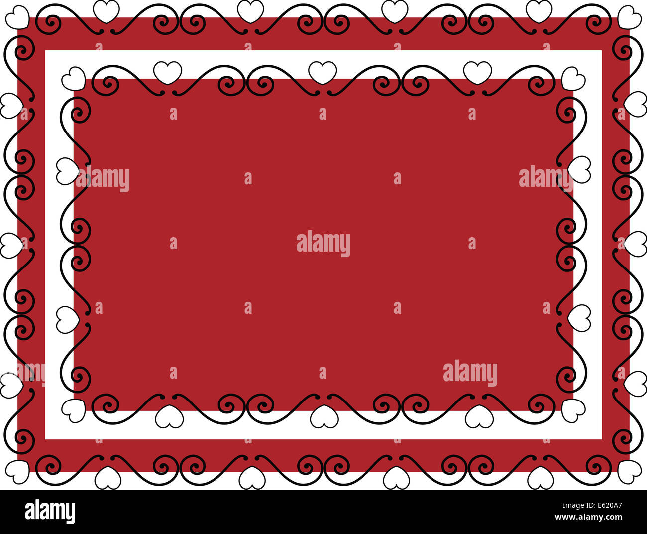Black curly border hi-res stock photography and images - Alamy