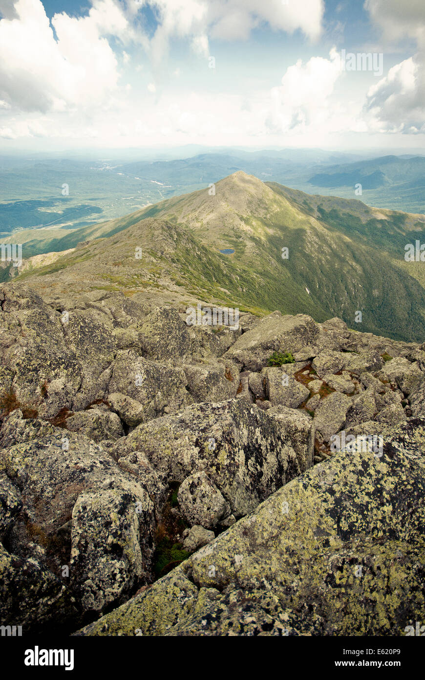 View of Mountain Madison from the summit of Mountain Adams Stock Photo ...