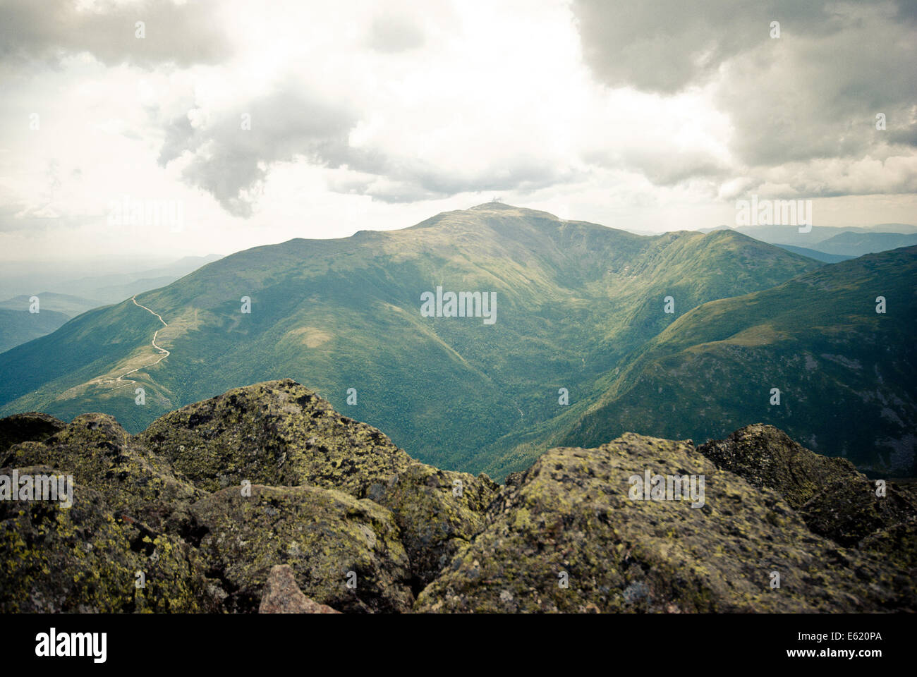 Mount washington state white mountains mount adams hi-res stock ...