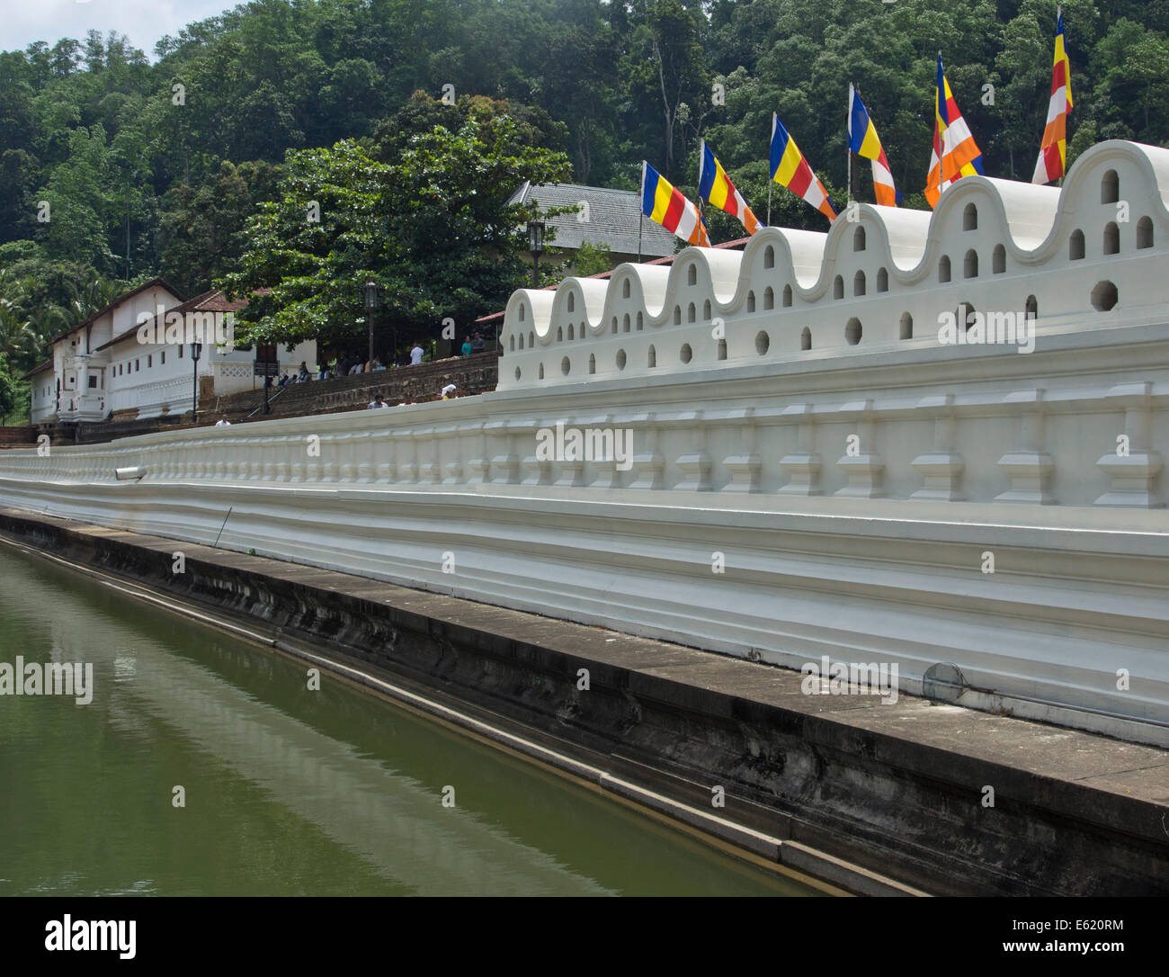 Temple of the Tooth Relic in world heritage site, Kandy, Sri Lanka ...