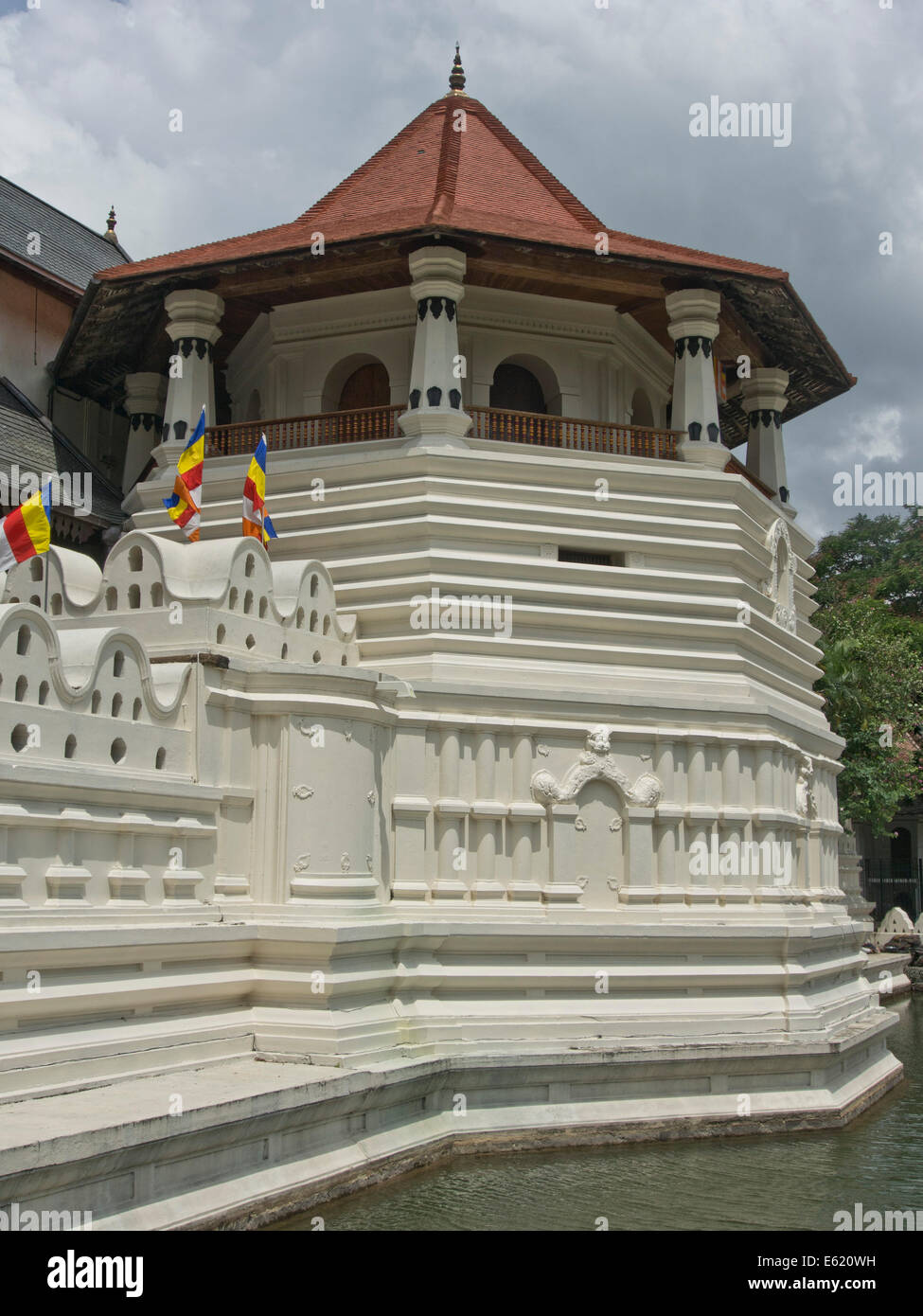 Temple of the Tooth Relic in world heritage site, Kandy, Sri Lanka ...