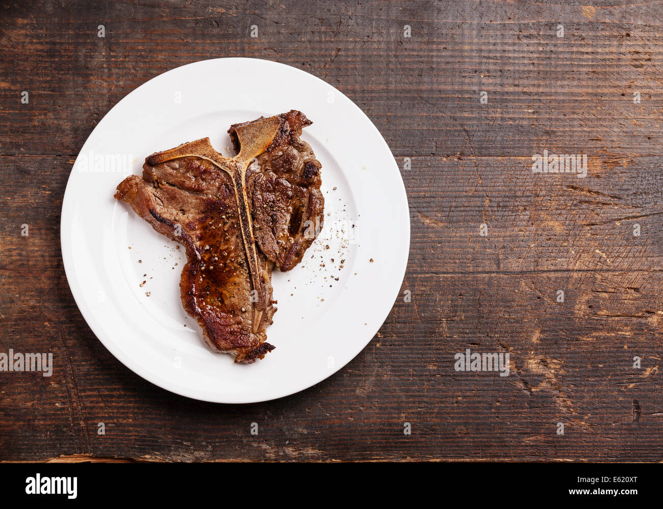 Steak cooked white background hi-res stock photography and images - Alamy
