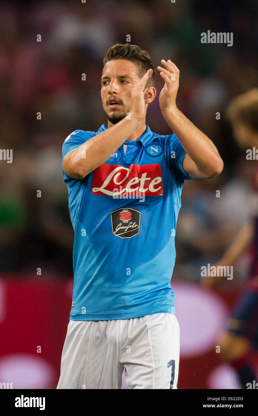 Geneva, Switzerland. 6th Aug, 2014. Dries Mertens (Napoli) Football ...