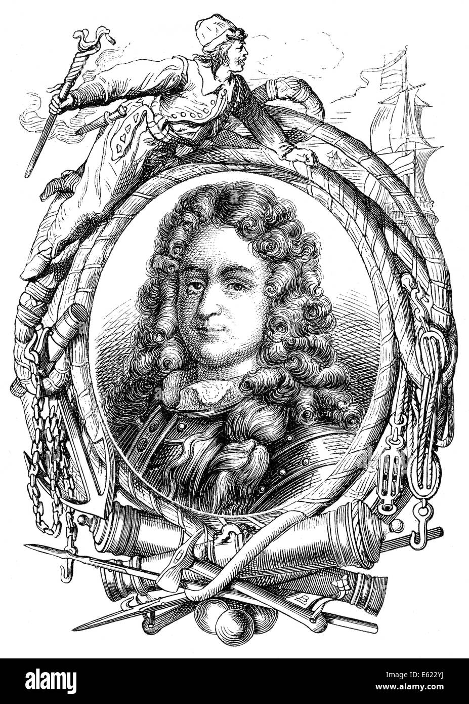 Jean Bart or Jan Baert, 1650-1702, a French naval commander and ...