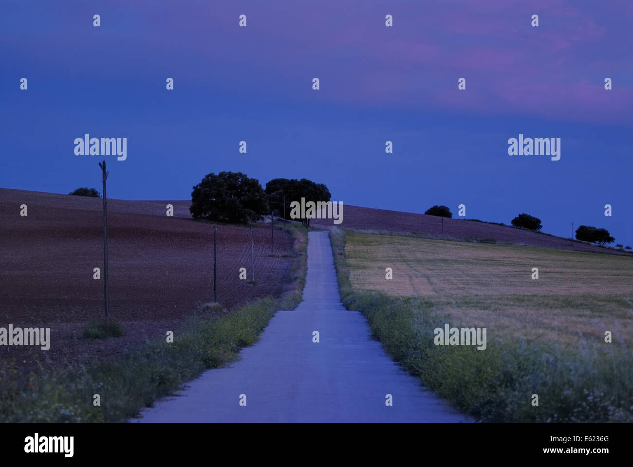 road and landscape, Spain Stock Photo - Alamy