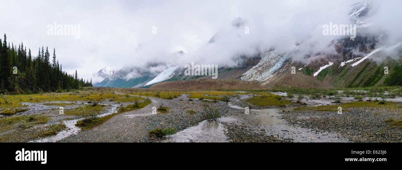 Scenic mountain hiking views, Berg Lake Trail, Mount Robson Provincial ...