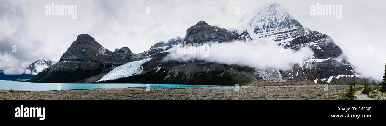 Scenic mountain hiking views, Berg Lake Trail, Mount Robson Provincial ...