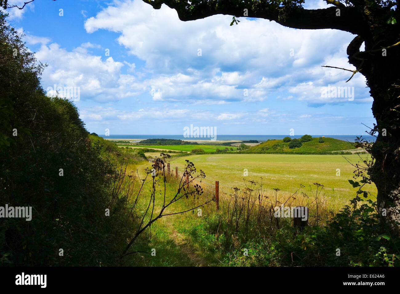 Footpath North Norfolk Stock Photo - Alamy