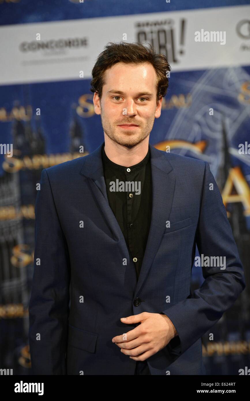 Cologne, Germany. 11th Aug, 2014. Actor Florian Bartholomai poses ...