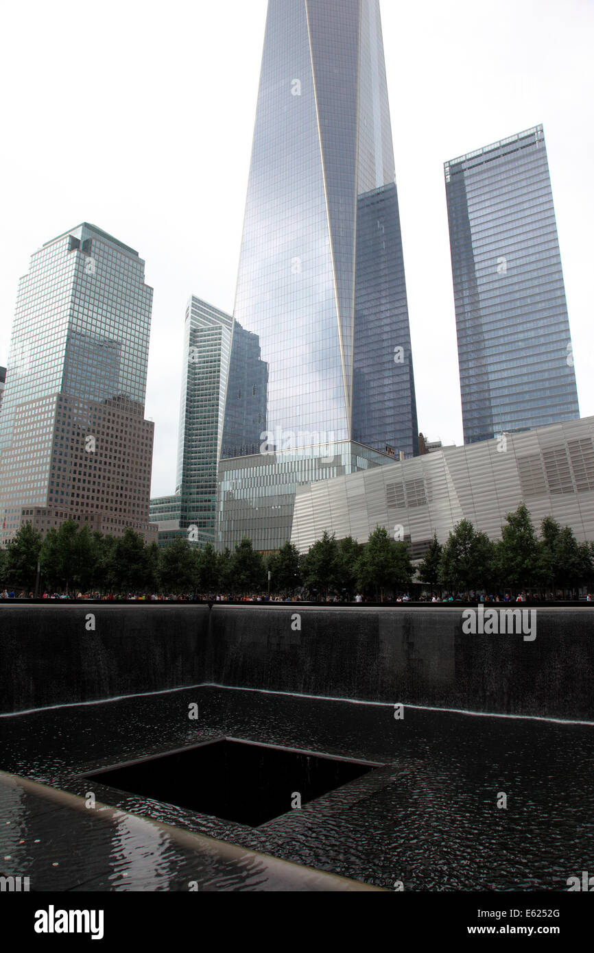 The 9/11 Memorial at Ground Zero World Trade Center in New York City ...