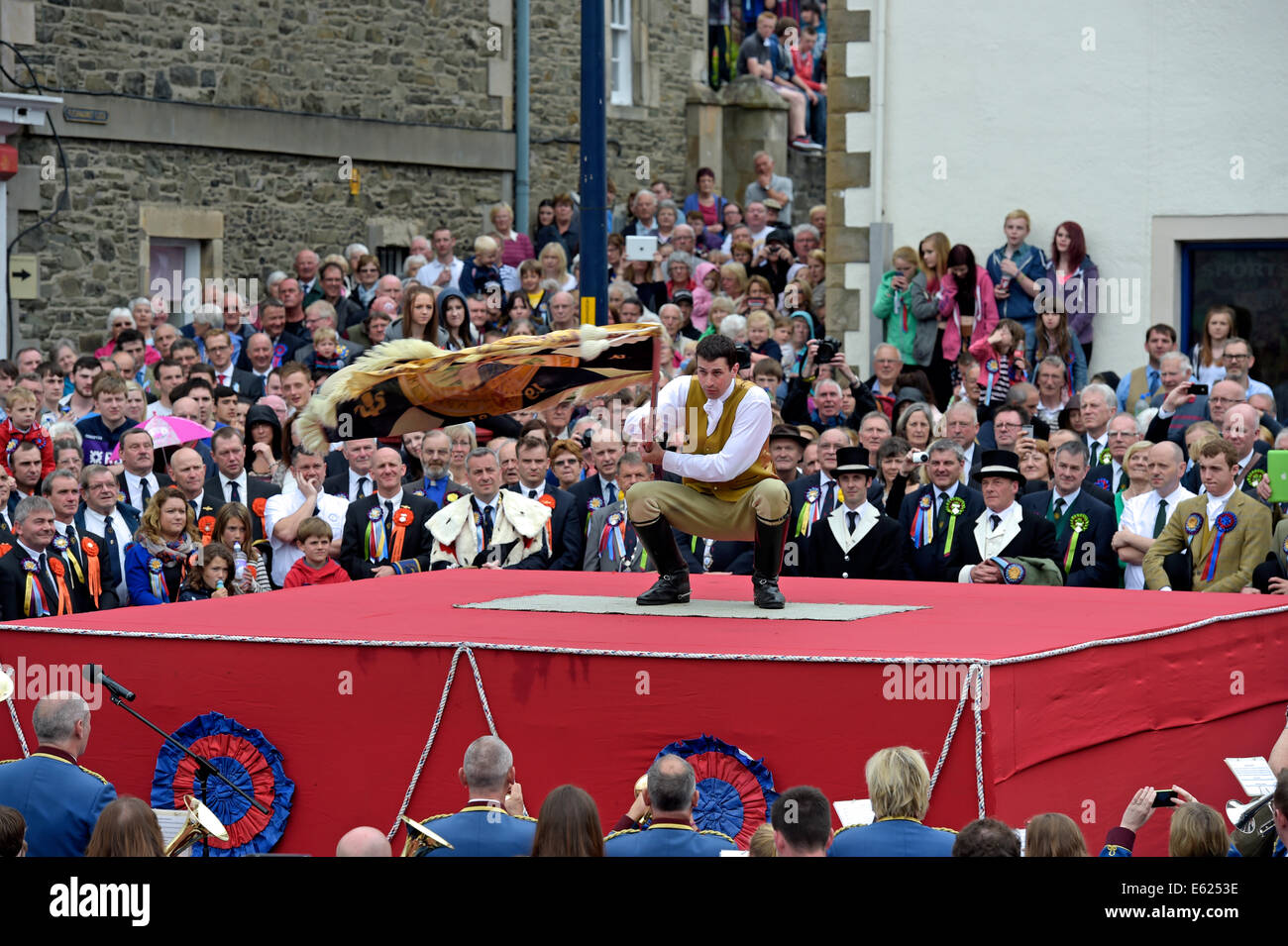 Selkirk, Scotland UK. 13 June 2014 Selkirk Common Riding 2014 The Royal ...