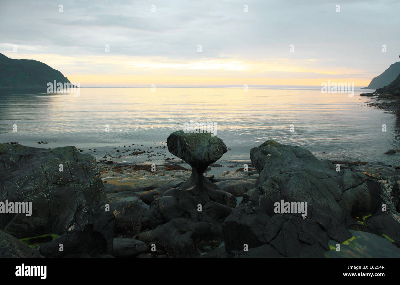 Stone in Mo I Rana Norway Stock Photo - Alamy