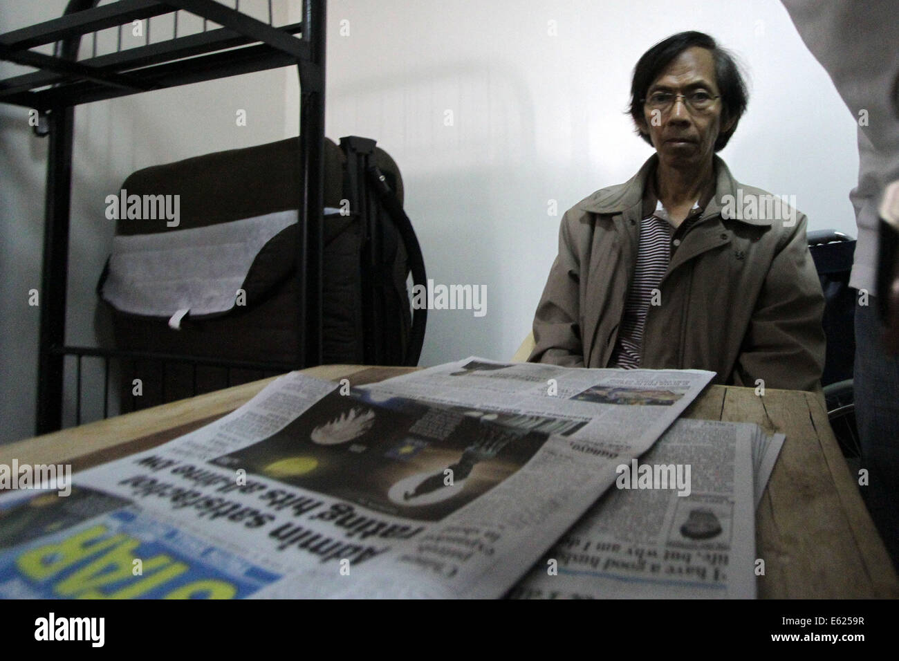 Manila, Philippines. 12th Aug, 2014. Philippine retired army major ...