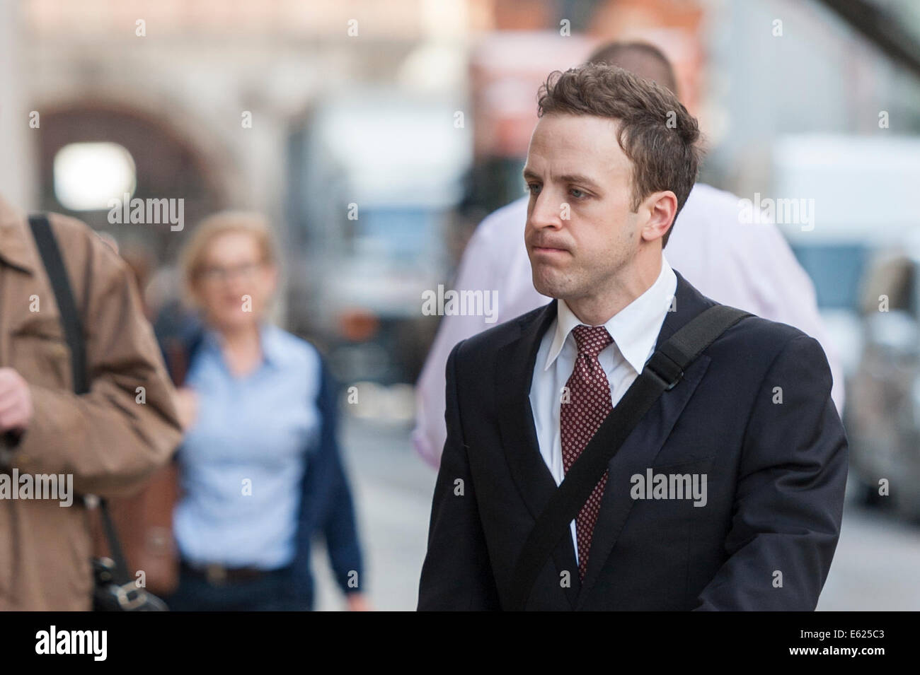 Old Bailey, London, UK. 12th August 2014. Ben Ashford, a former ...