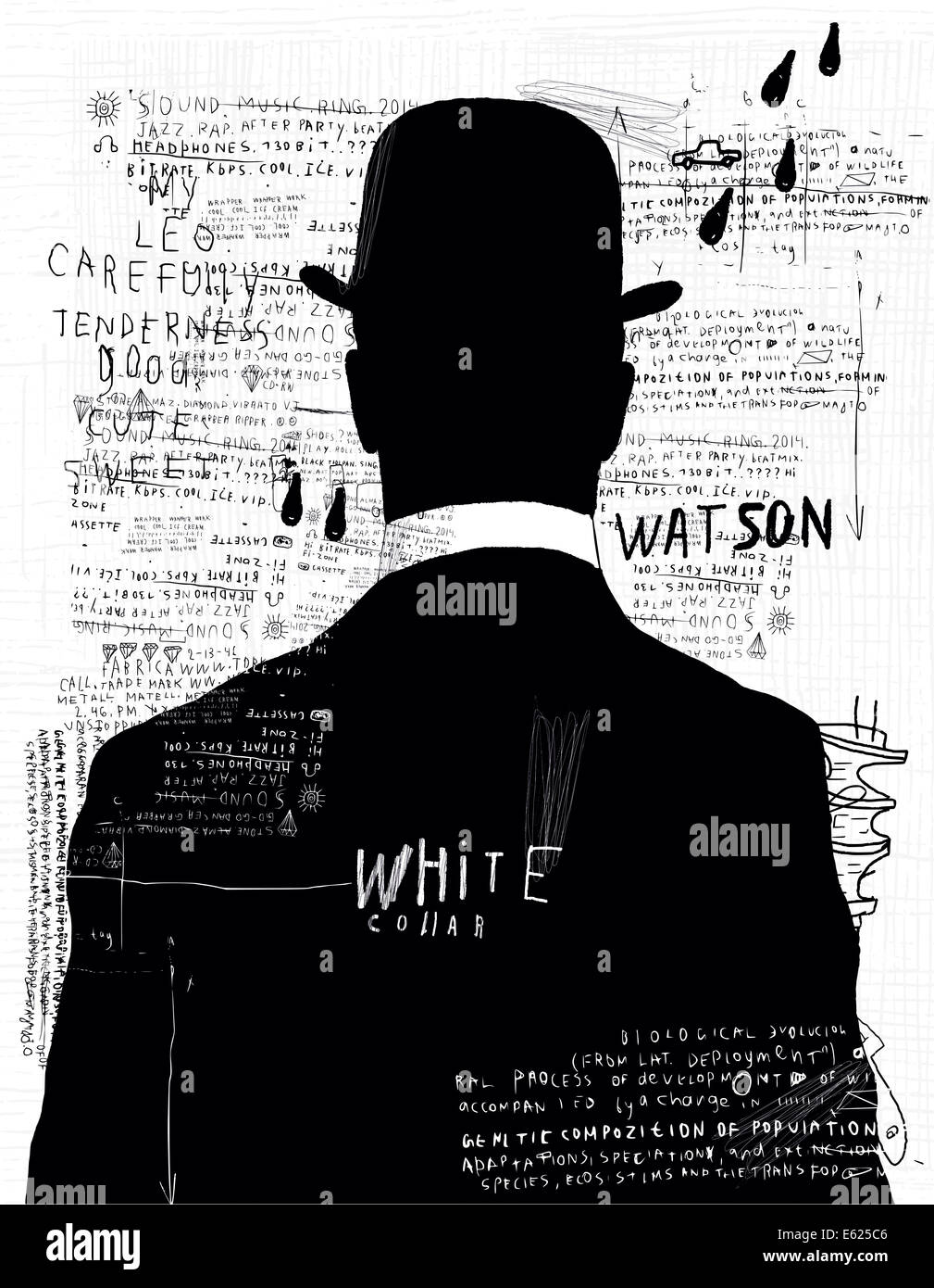 A man in a hat who turned his back on us Stock Photo - Alamy