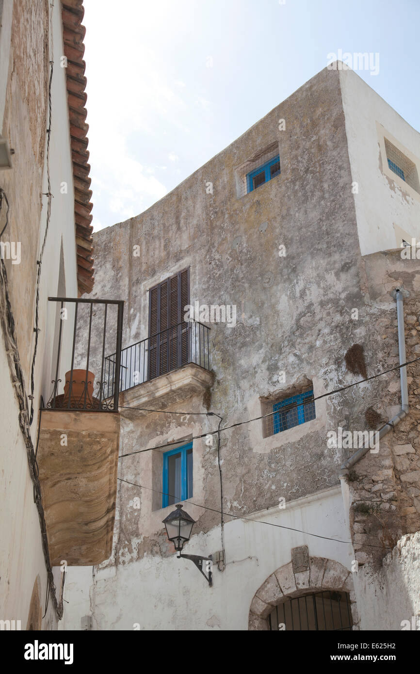 Old Town Architecture in Ibiza Old Town Stock Photo - Alamy