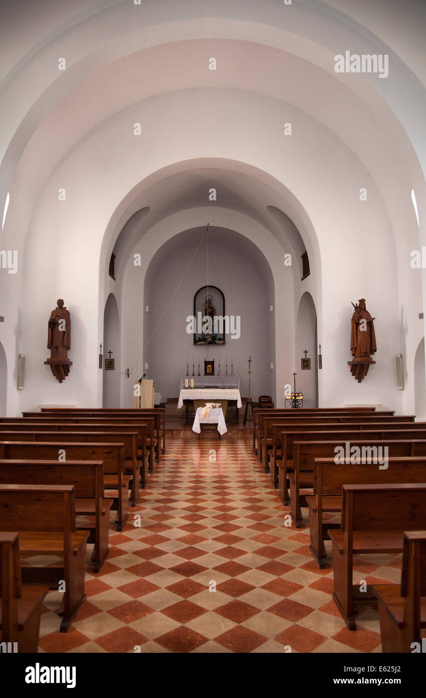 Es Cubells Church in Ibiza Stock Photo - Alamy