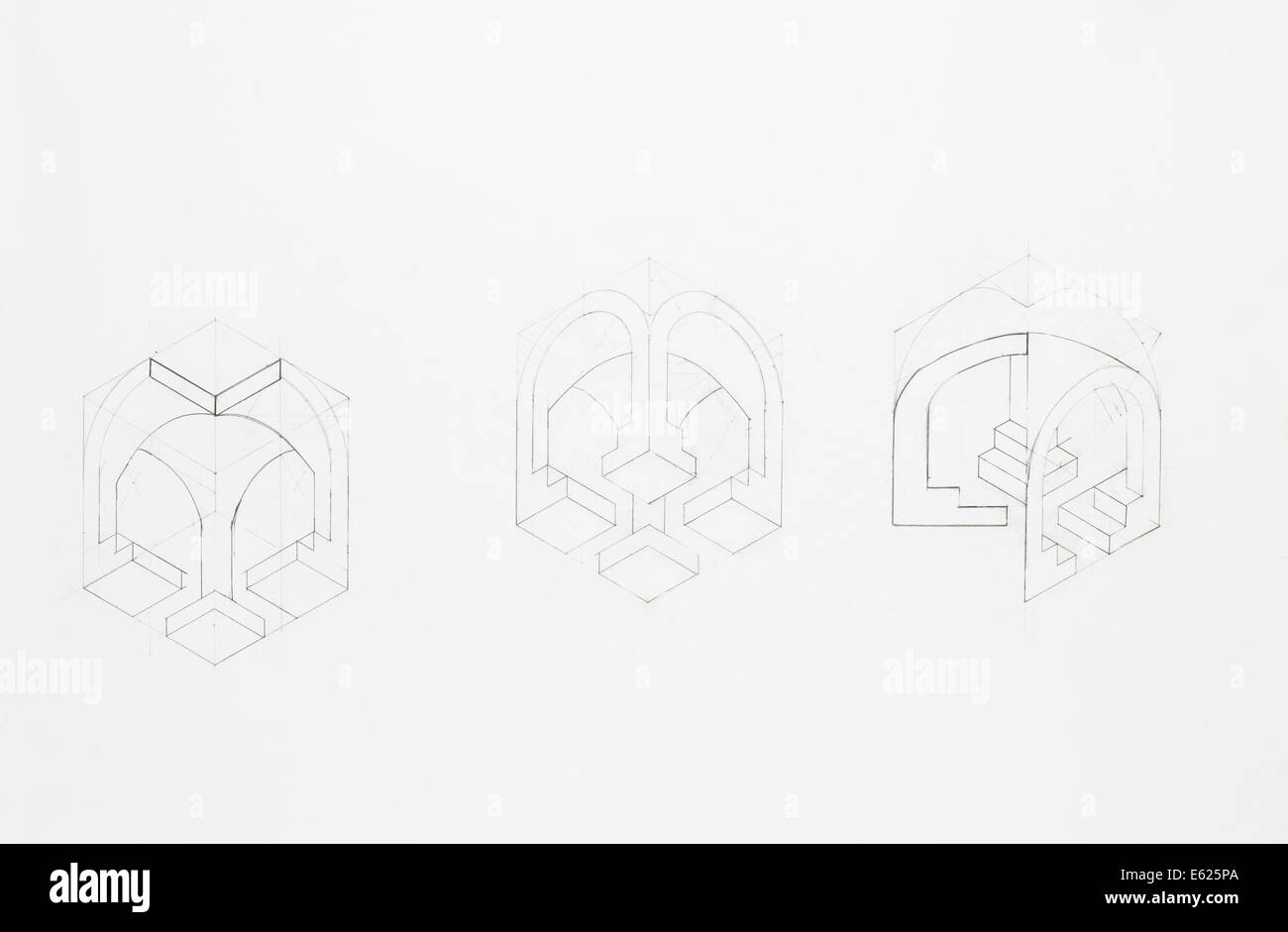 Architectural drawing arch hi-res stock photography and images - Alamy