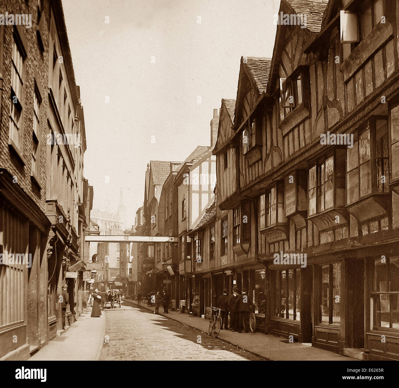 Stonegate York Victorian period Stock Photo - Alamy
