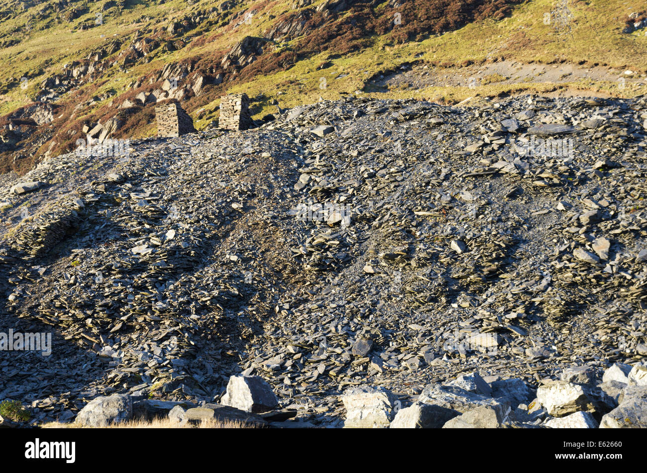 Cwmorthin Slate Quarry, Tanygrisiau, Snowdonia, Gwynedd, North Wales ...