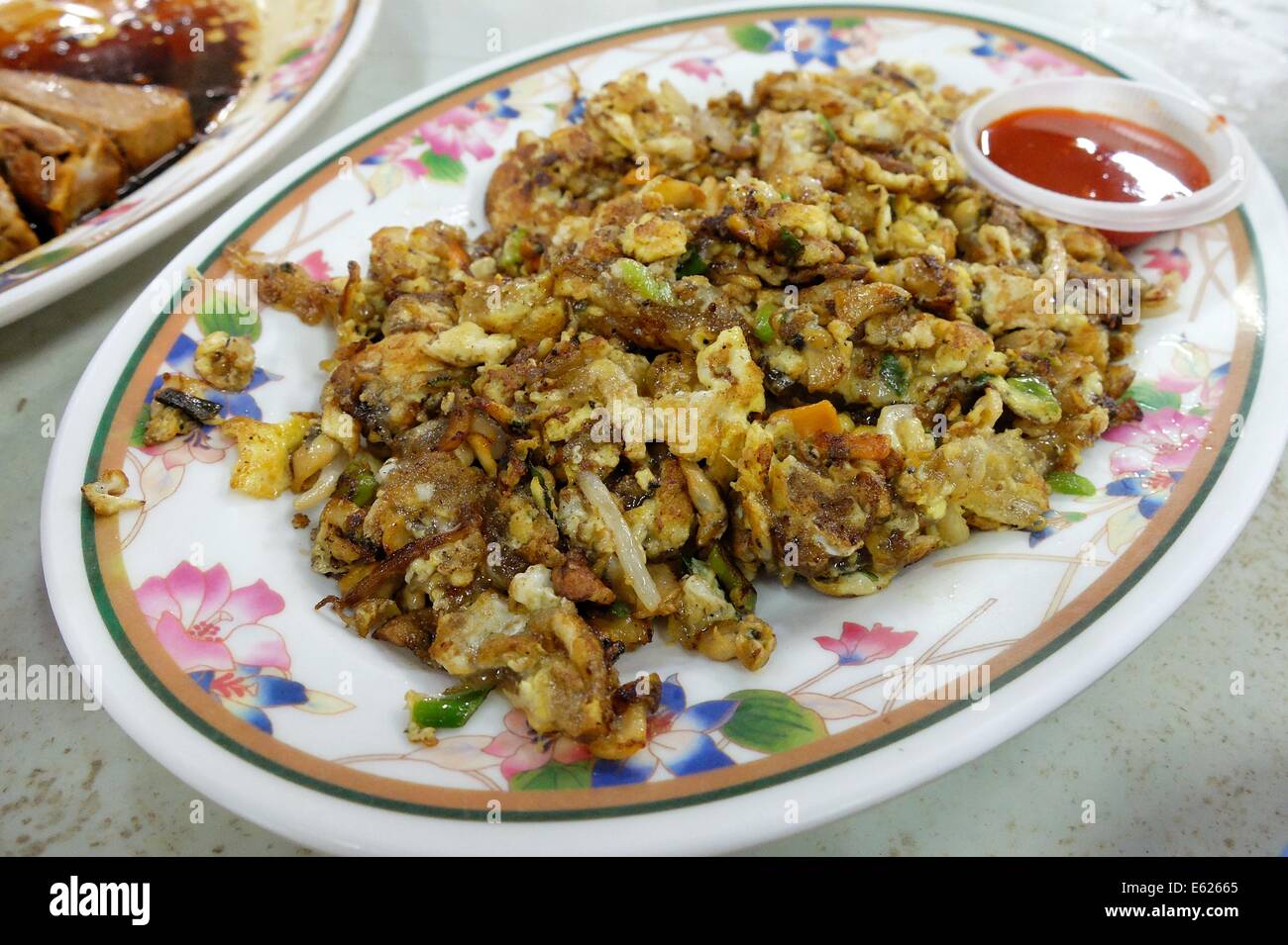 Oyster Omellete Dish Stock Photo - Alamy