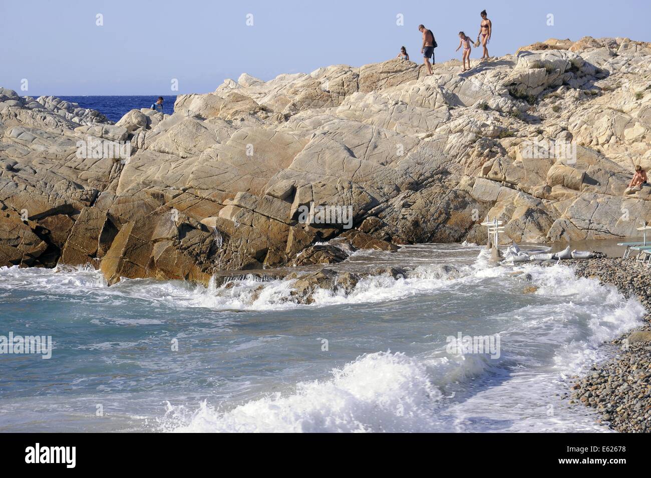 the Marciana Marina beach (Elba island, Italy Stock Photo - Alamy