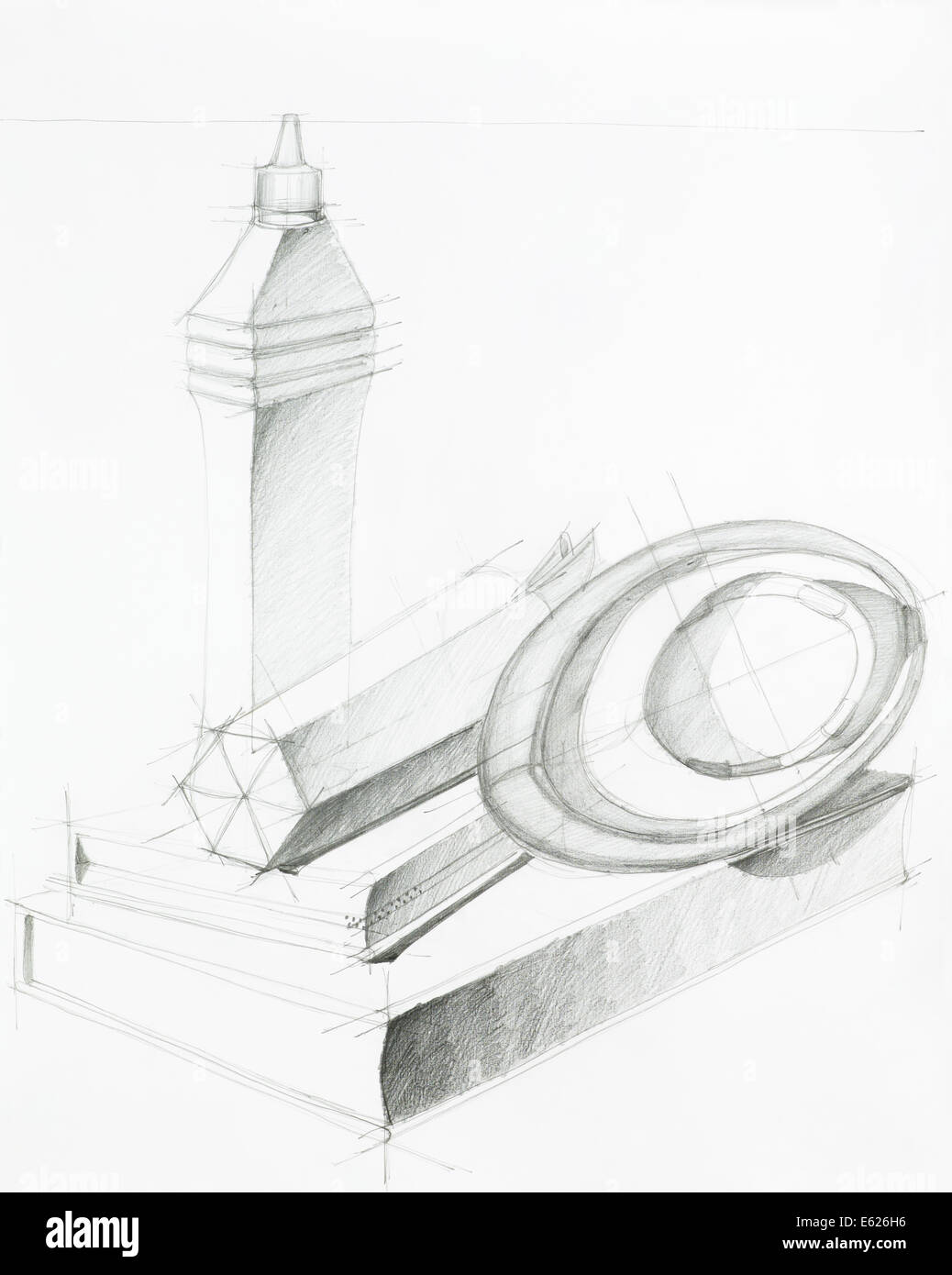 Sketching architecture Cut Out Stock Images & Pictures - Alamy