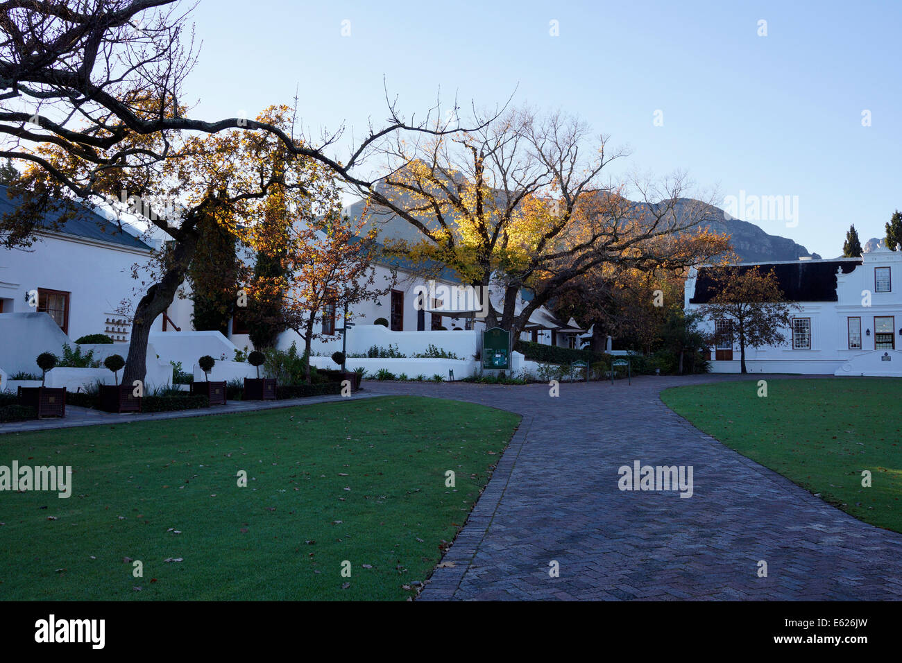 The Lanzerac Hotel on the Lanzerac Estate in the historic town of ...