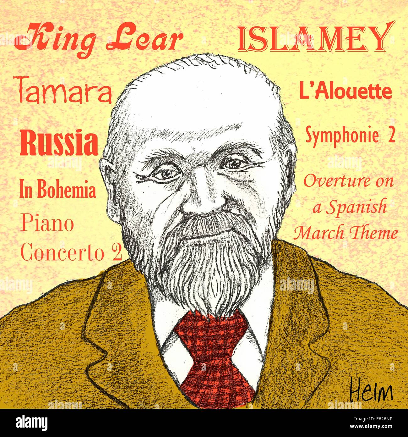 Mily Balakirev, portrait, Russian composer, leader of the 'the Five ...
