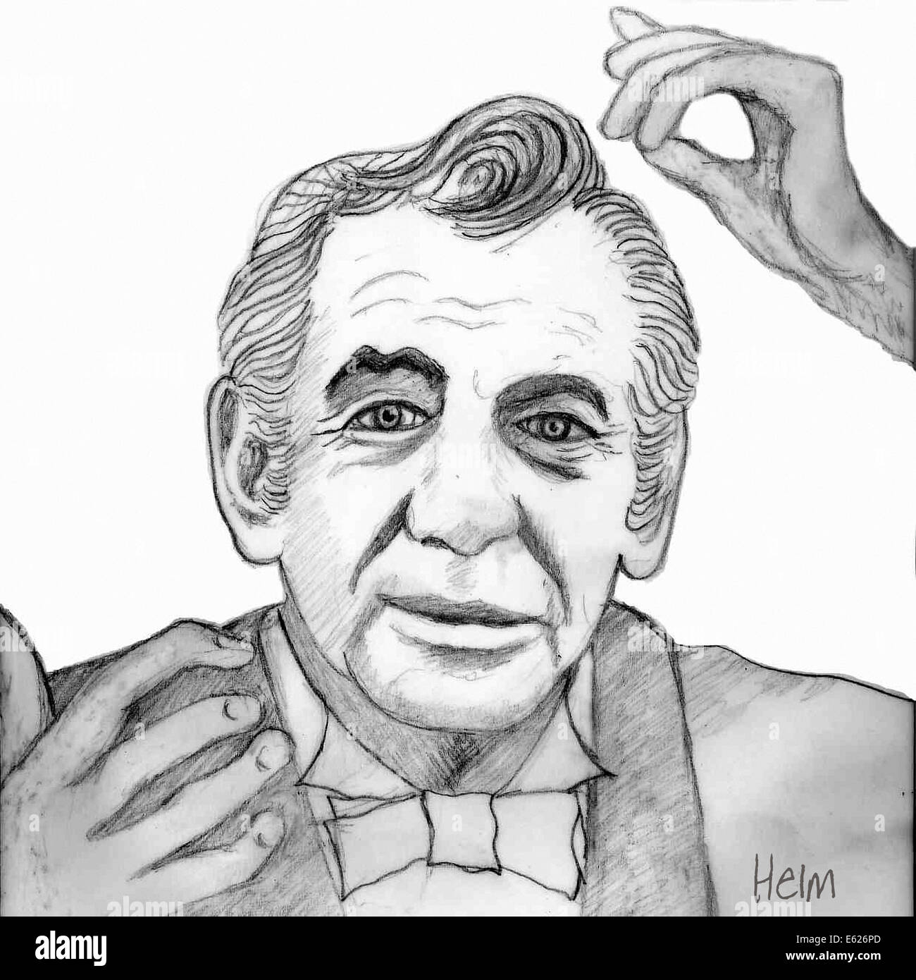 Leonard bernstein composer portrait hi-res stock photography and images ...