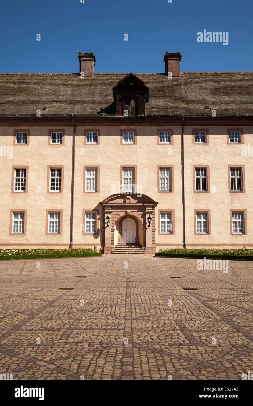 Schloss Corvey Castle and Abbey of Corvey, Höxter, Weser Uplands, North ...