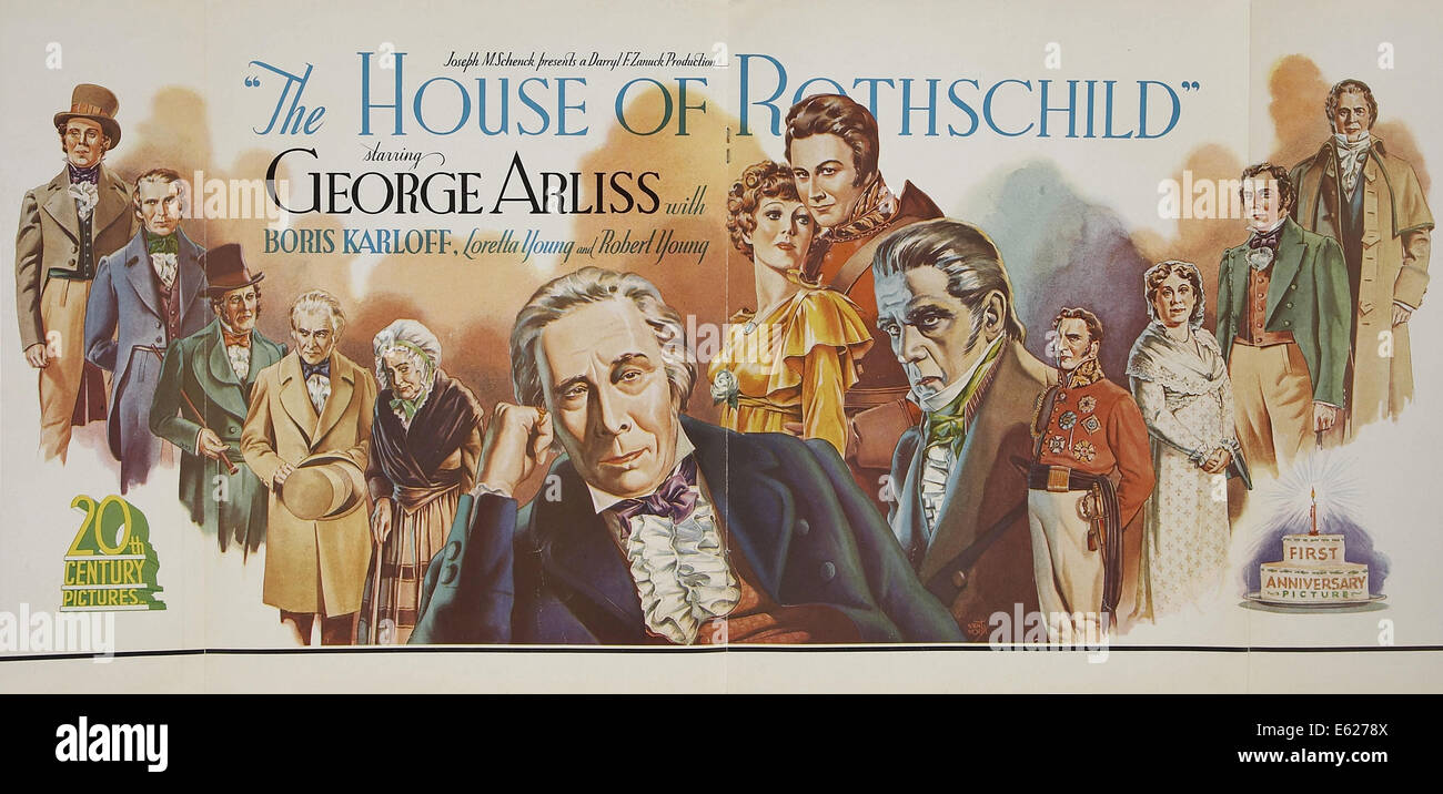 THE HOUSE OF ROTHSCHILD - Movie Poster- Directed by Alfred Werker ...