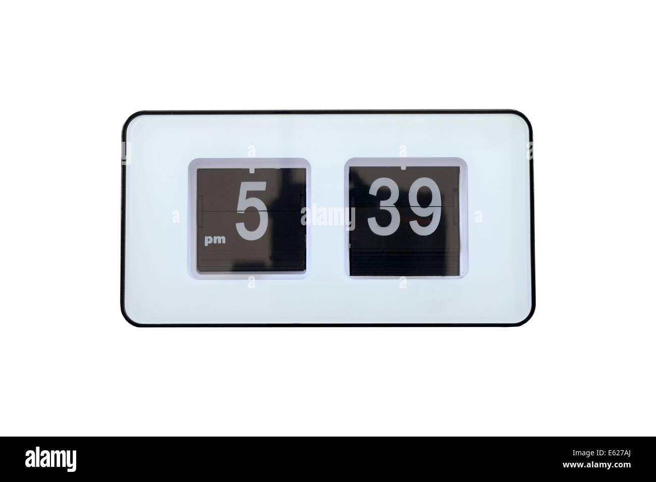 A close up shot of a flip clock Stock Photo - Alamy