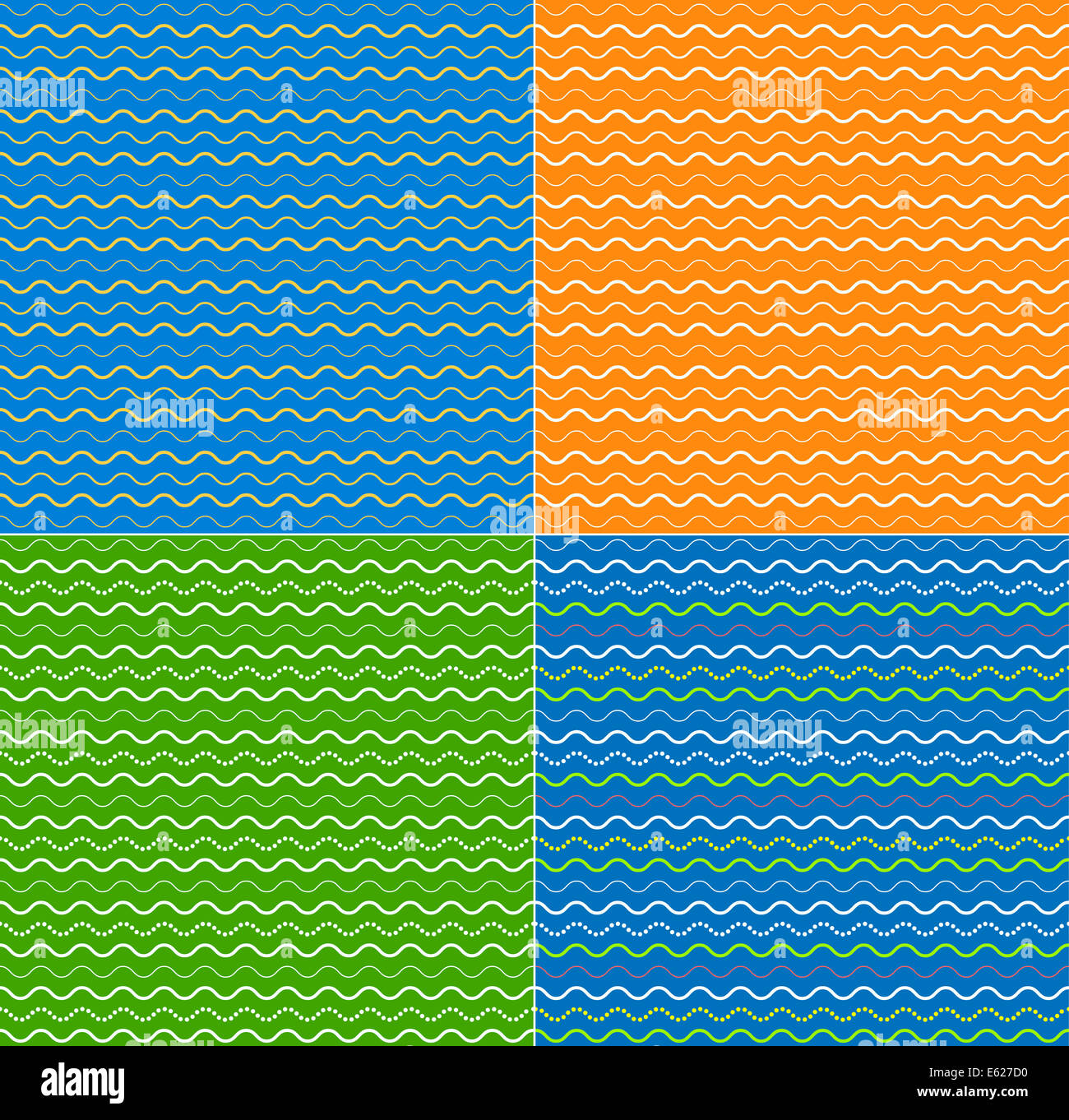 Vector seamless abstract pattern, waves Stock Photo - Alamy