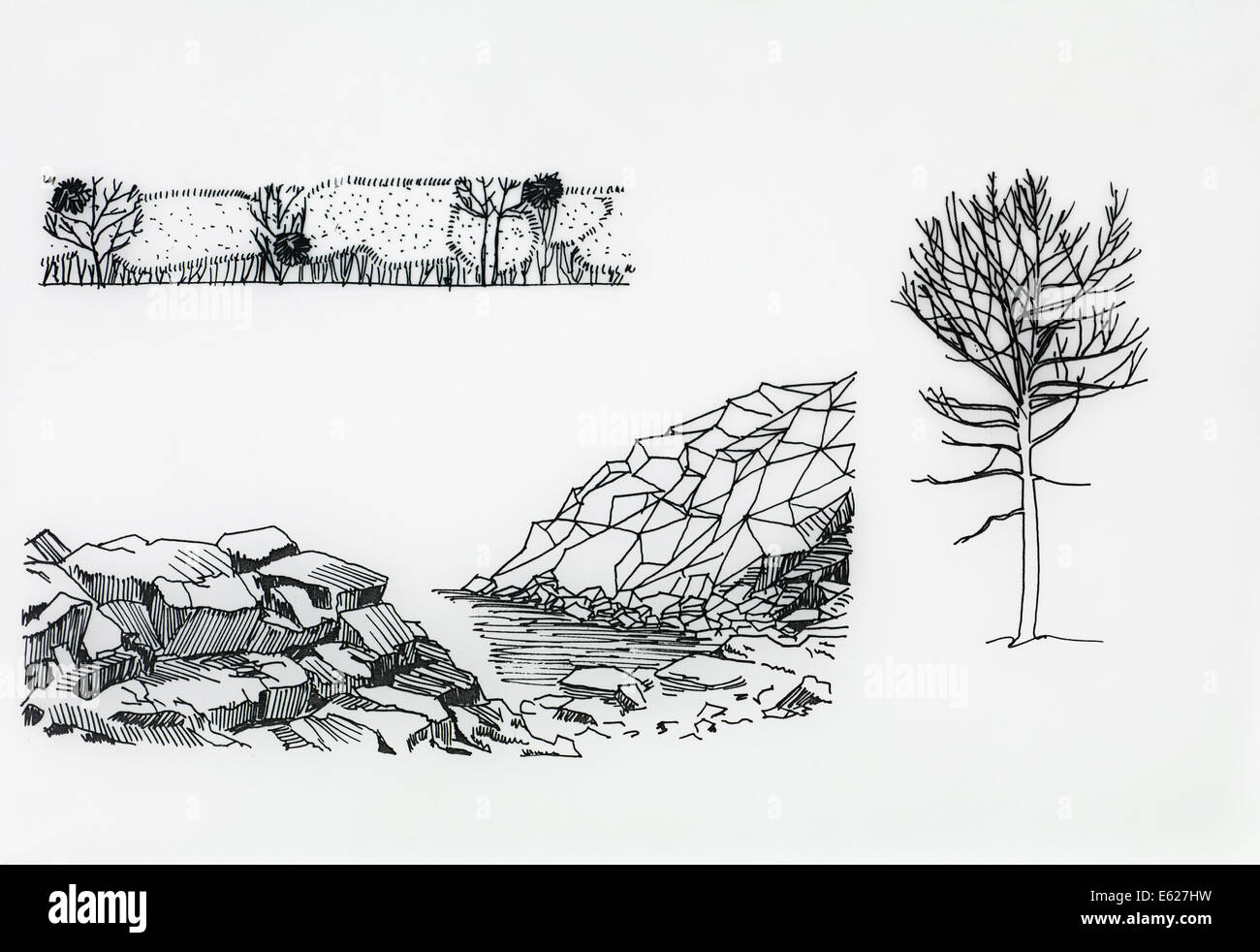 Sketching architecture abstract hi-res stock photography and images - Alamy