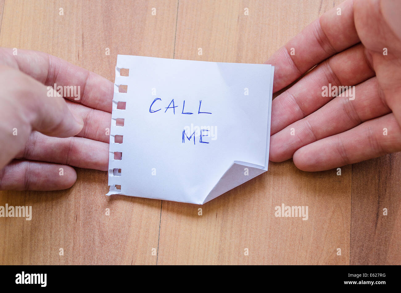 Call note hi-res stock photography and images - Alamy