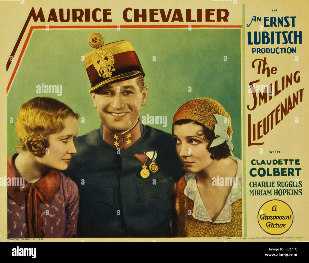 THE SMILING LIEUTENANT - Movie Poster - Directed by Ernst Lubitsch ...