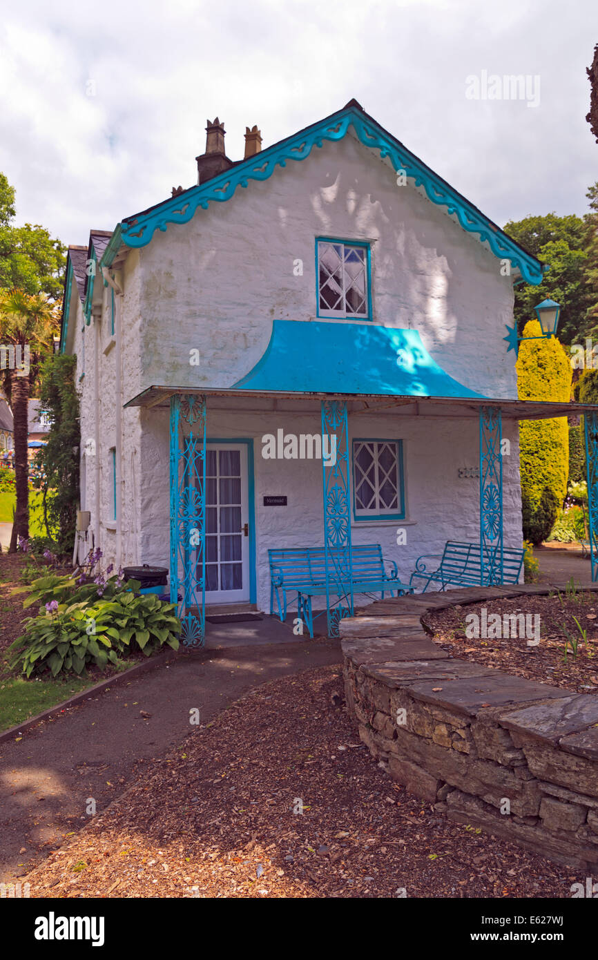 The Mermaid house in Portmerion Village, Wales Stock Photo - Alamy