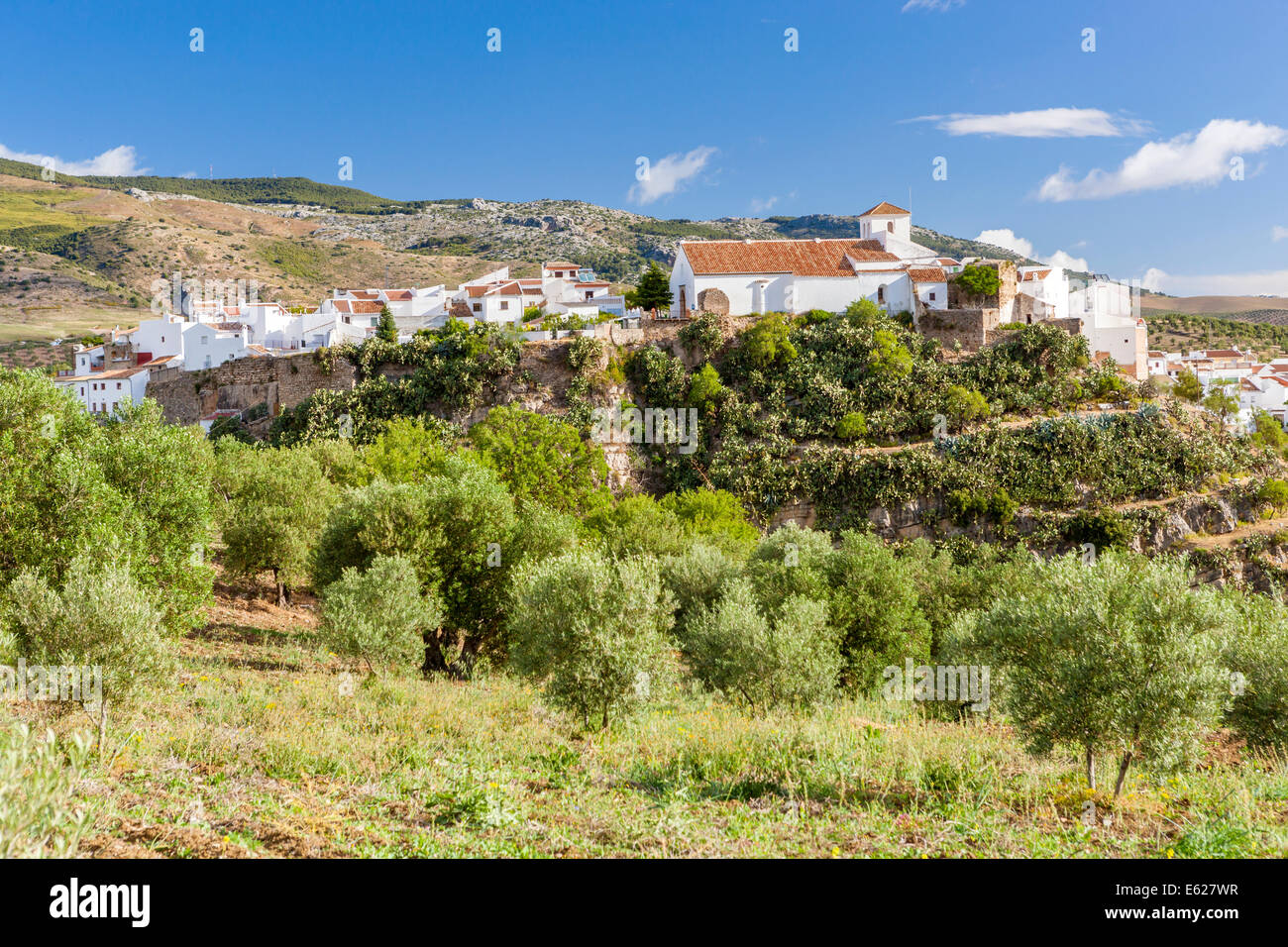 Yunquera Village Church Andalusia Spring Landscape Stock Photo - Alamy