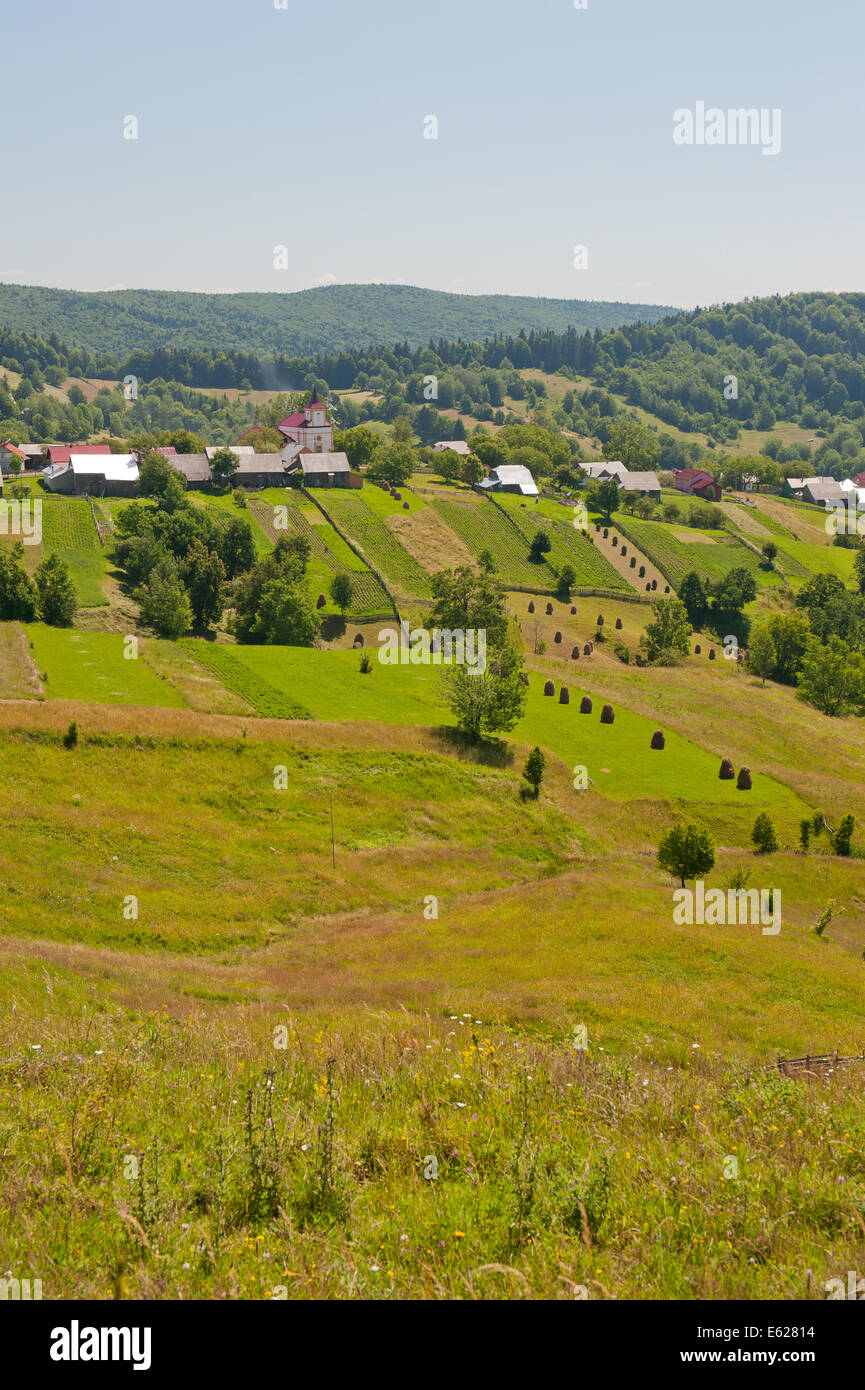 View of Plesa village in Romania Stock Photo - Alamy