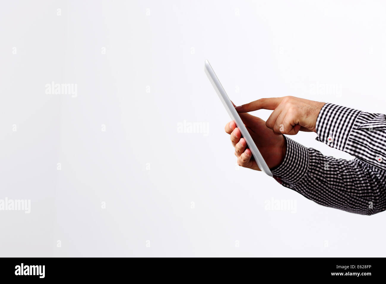 Closeup portrait man using hi-res stock photography and images - Alamy
