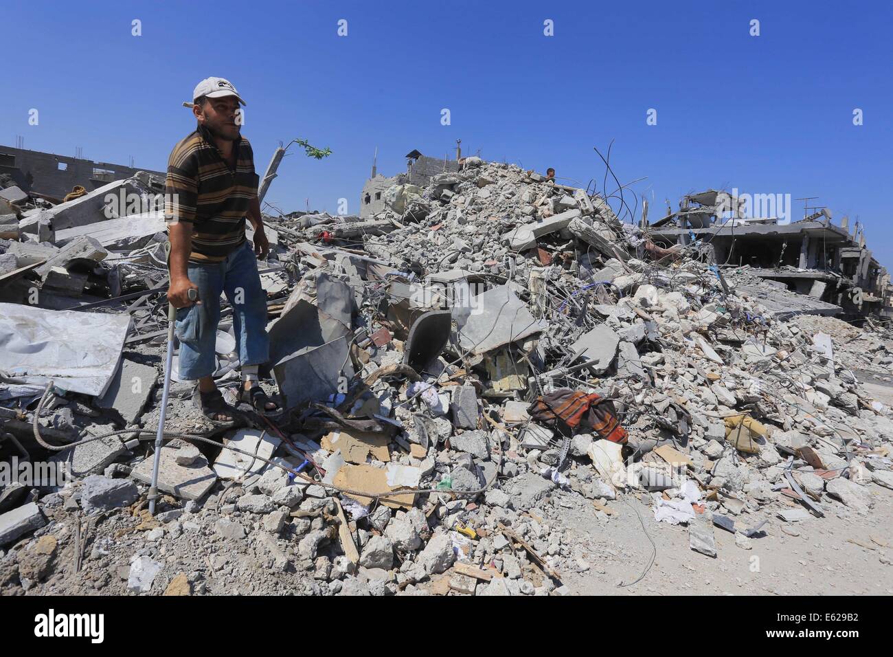 Beit Hanoun, Gaza Strip, Palestinian Territory. 12th Aug, 2014. A ...