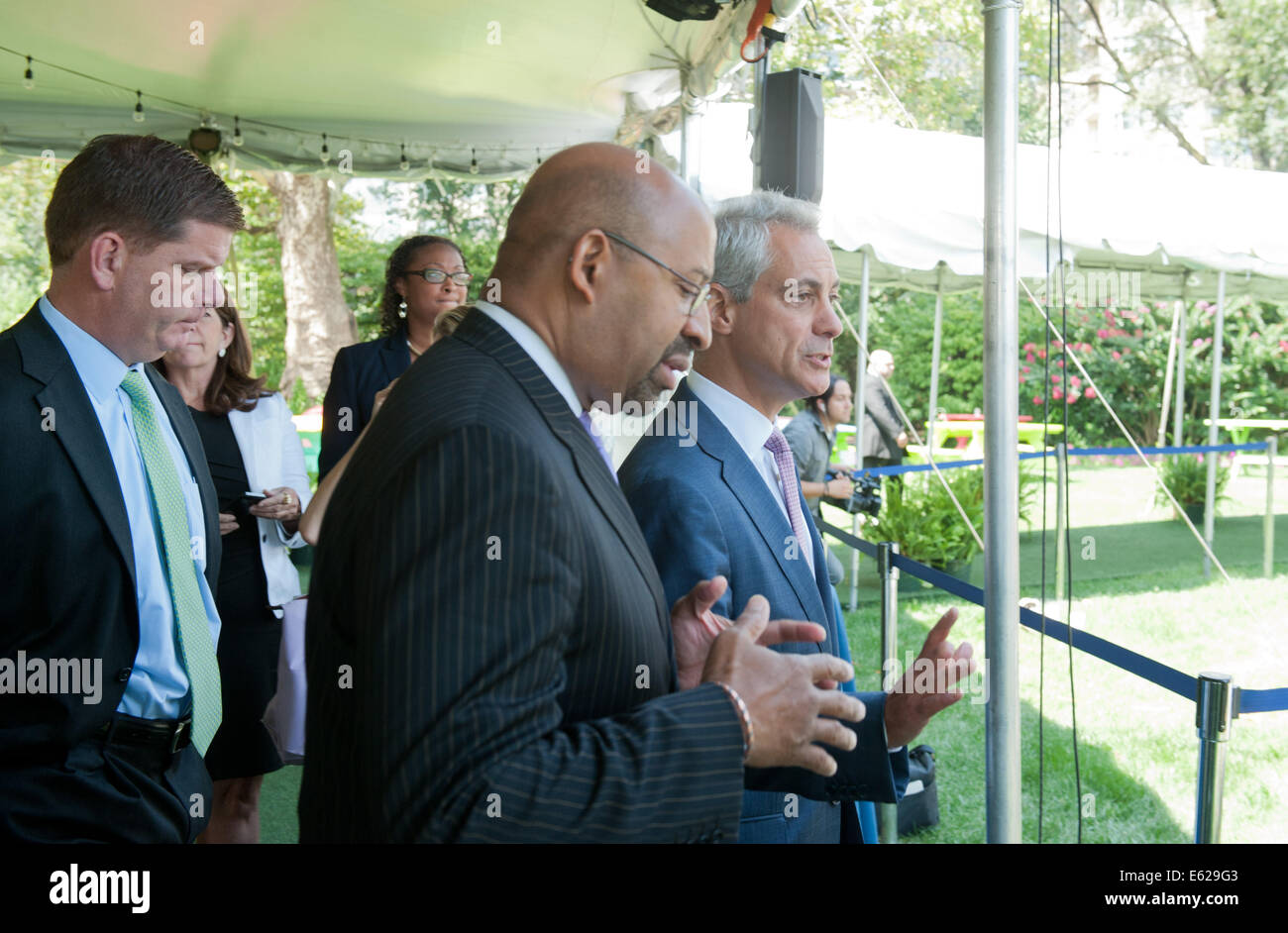 Manhattan, New York, USA. 11th Aug, 2014. Philadelphia Mayor MICHAEL ...