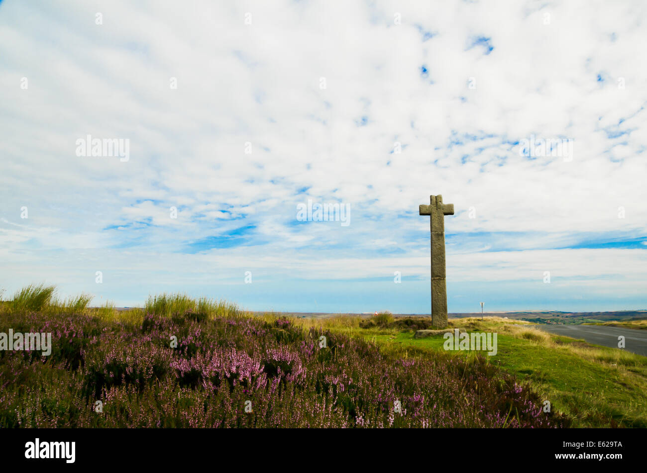 Ralph Cross on the North York Moors Stock Photo - Alamy