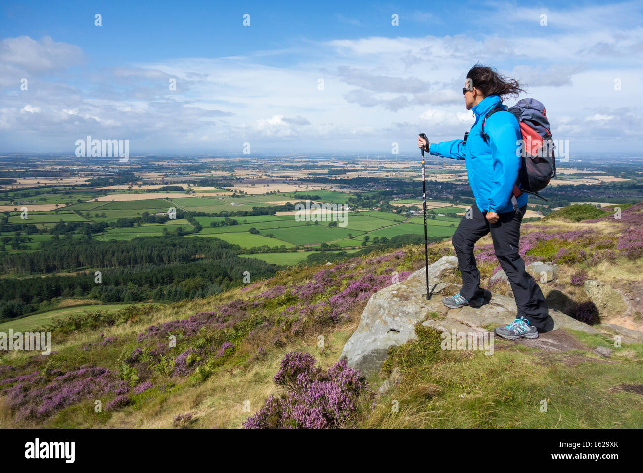 Woman walking yorkshire moors hi-res stock photography and images - Alamy