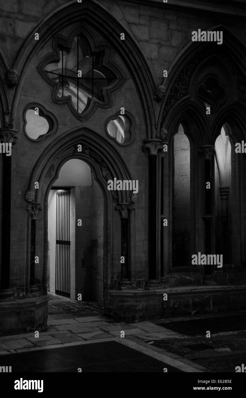 Gothic Archway and doorway in Cathedral Stock Photo - Alamy