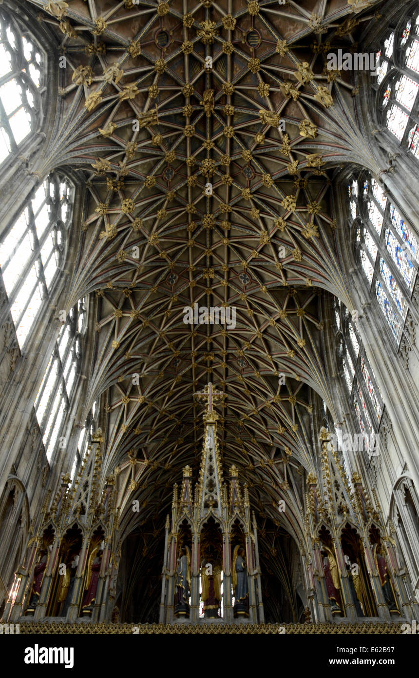 Ceiling gloucester cathedral hi-res stock photography and images - Alamy