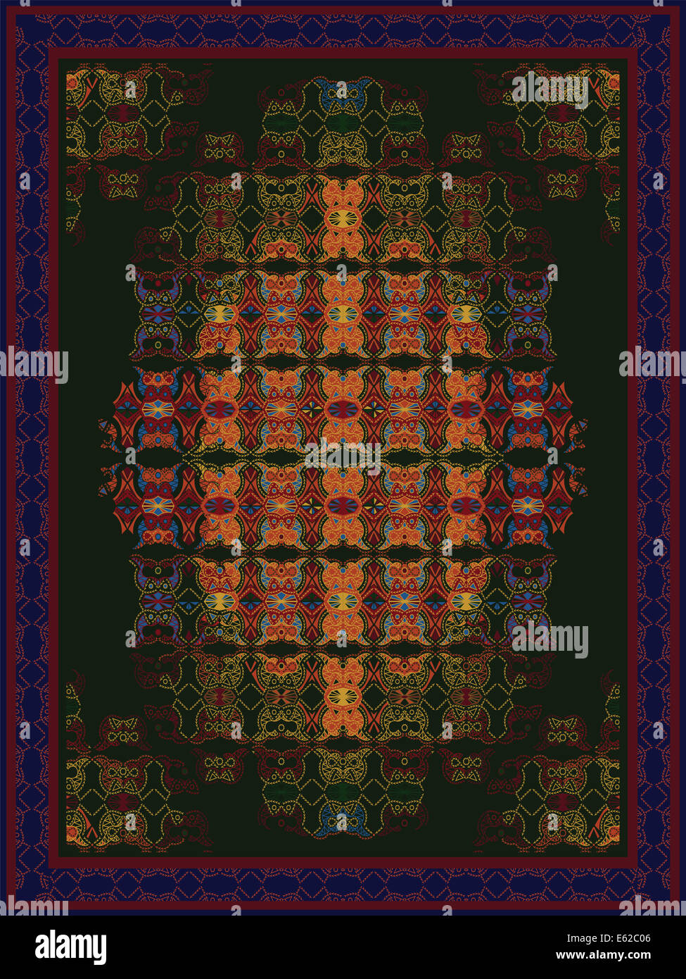 Colorful Carpet Design Stock Photo - Alamy