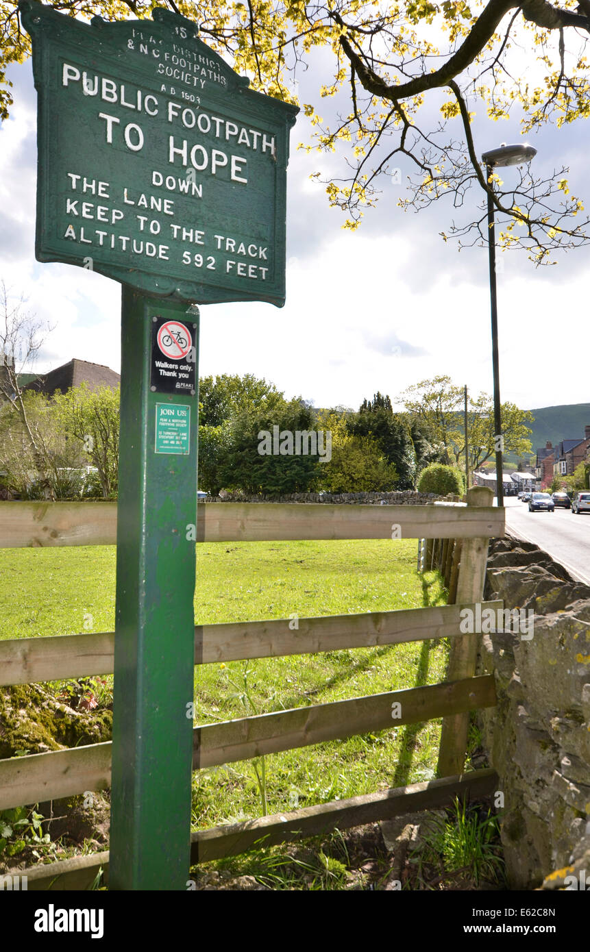 Footpath to Hope sign Stock Photo - Alamy